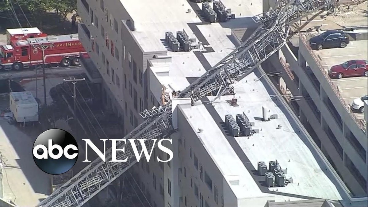 [VIDEO] Construction Crane Collapses During Storm, Killing 1 | For ...