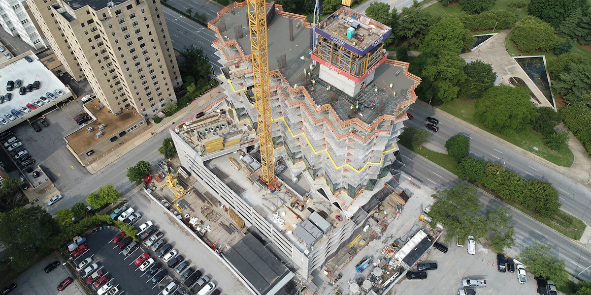 3D Laser Scans Enable Jagged Terraces of St. Louis High-Rise | For ...