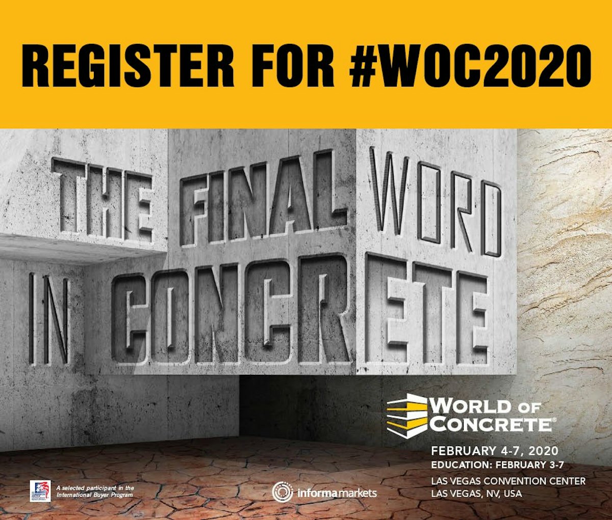 Registration for World of Concrete 2020 Now Open | For Construction Pros