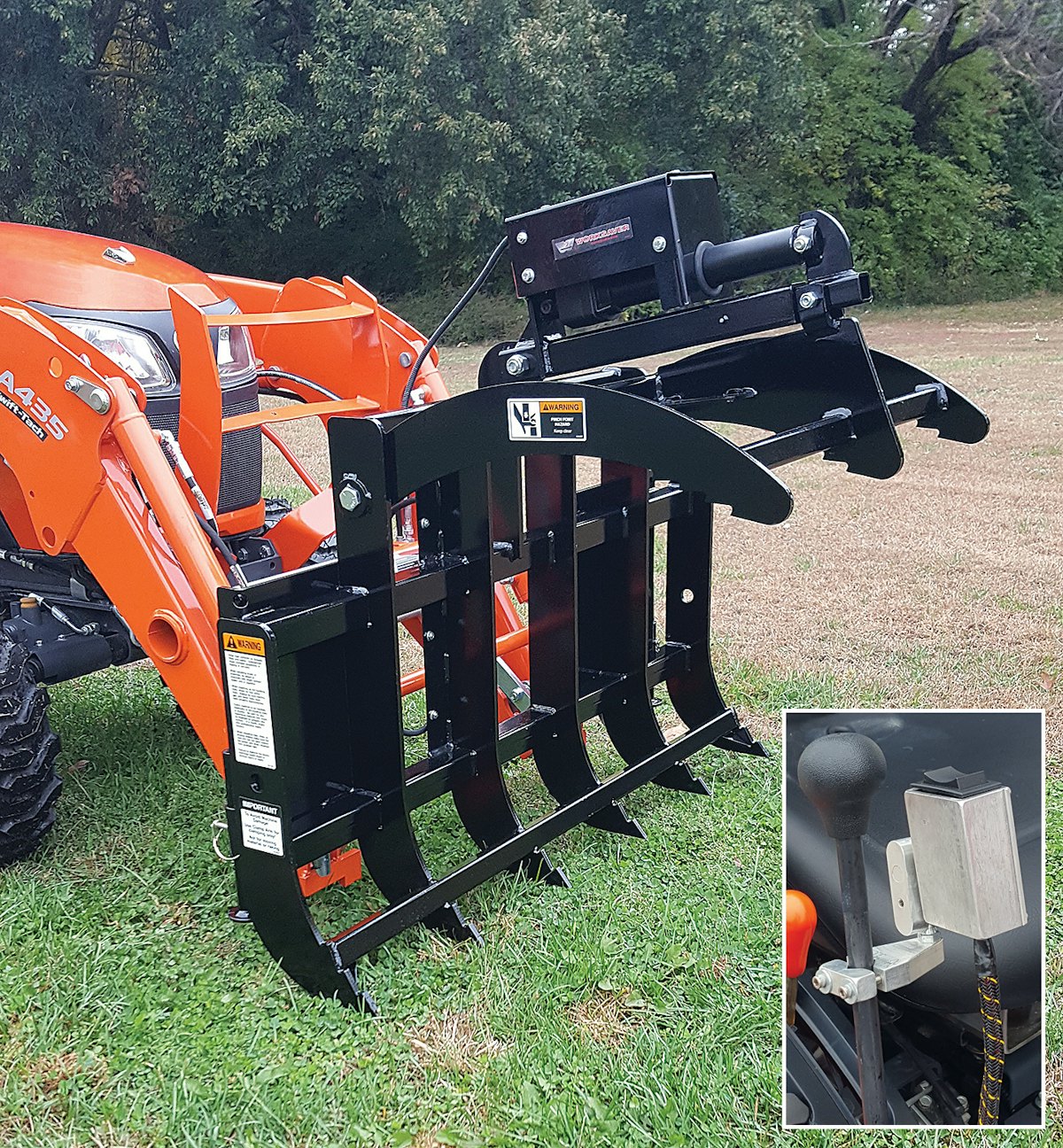 Worksaver Electric Grapple for Sub-Compact Tractors From: Worksaver Inc ...