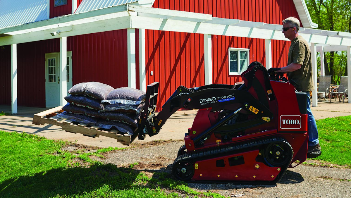 Toro Dingo TX 1000 Totes 1,000-lb. Loads From: The Toro Company | For ...
