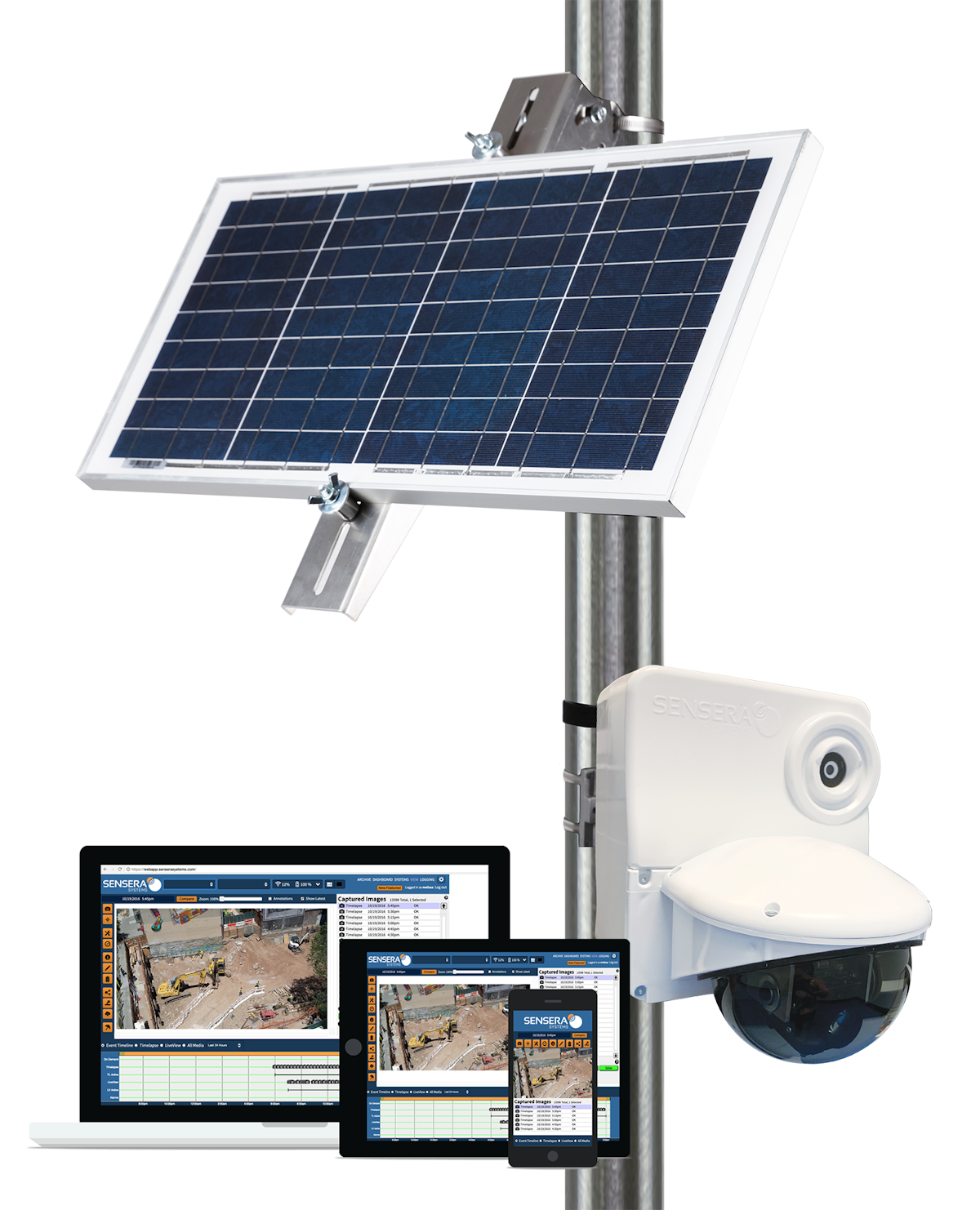 PTZ500 Panoramic Solar Jobsite Camera From: Sensera Systems | For ...