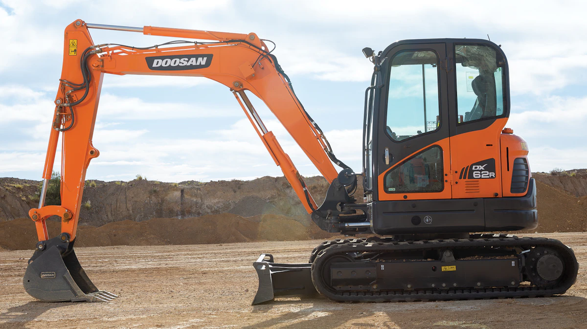 Doosan DX62R-3 Extends Mini Excavator Line with 14,000-lb Model From ...