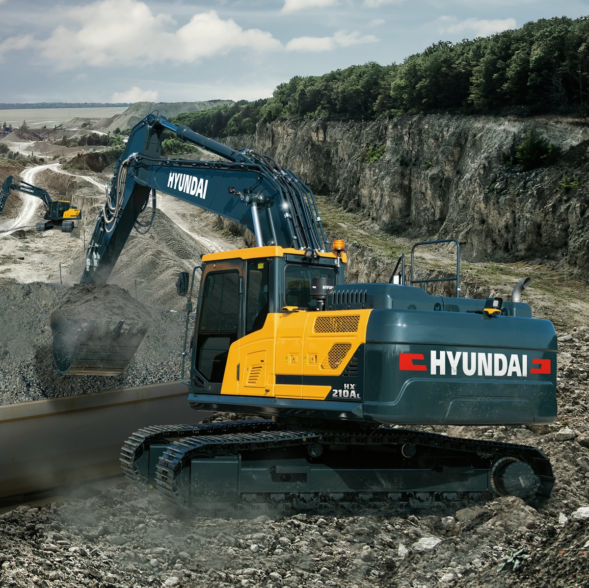 Hyundai Launches HX210A Excavator, HX85A Compact Excavator, HW250MH ...