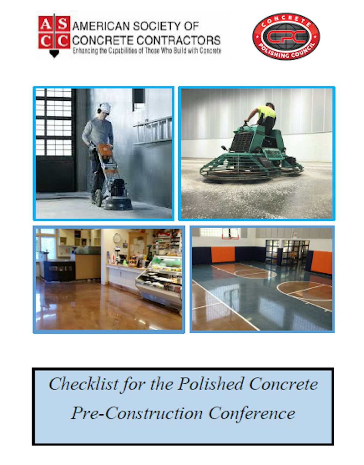 Concrete Polishing Council Develops 2 Pre-Construction Checklists | For ...