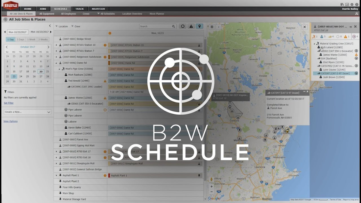 B2W Enhances Schedule App with New Trucking Management Capabilities | For Construction Pros