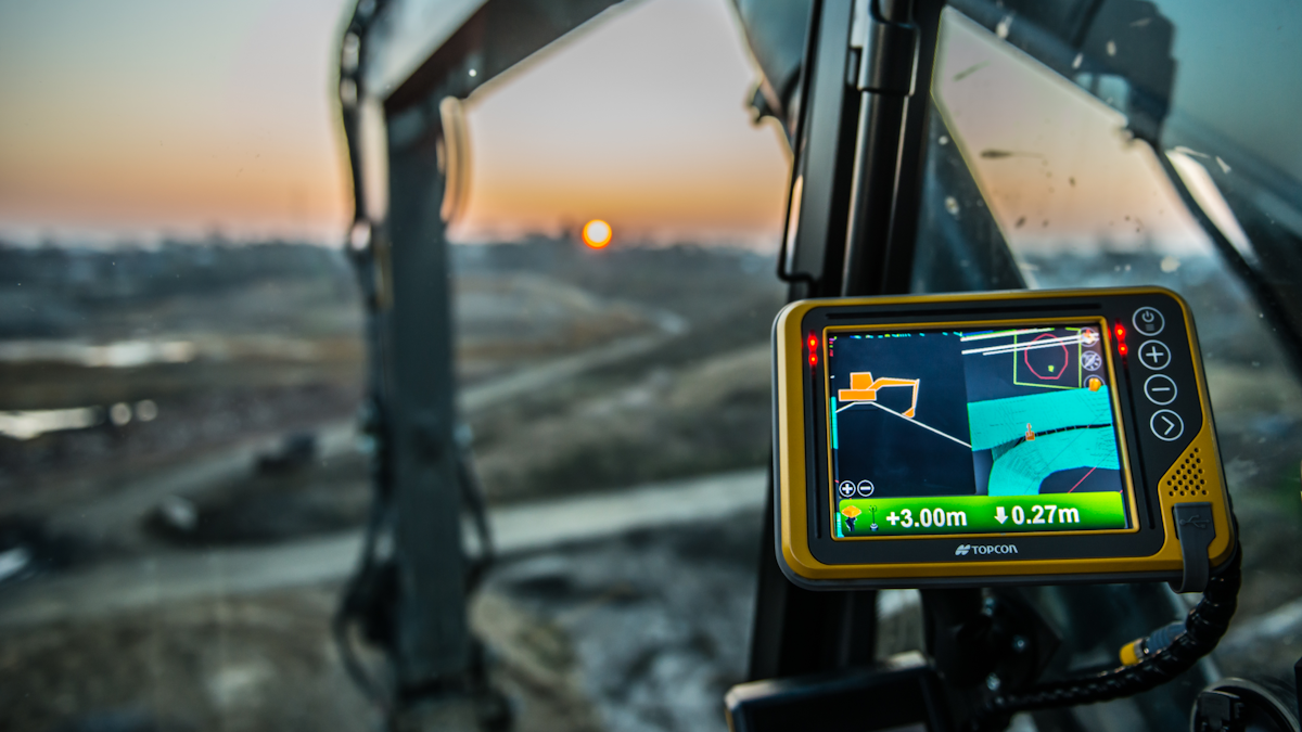 Topcon X-53x Add-On Automates its 3D Excavator Grade Control From ...