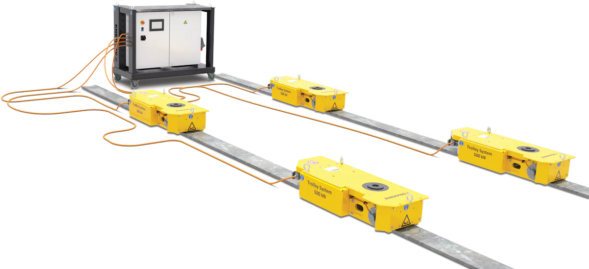 The Enerpac ETR Electric Trolley From: Enerpac | For Construction Pros