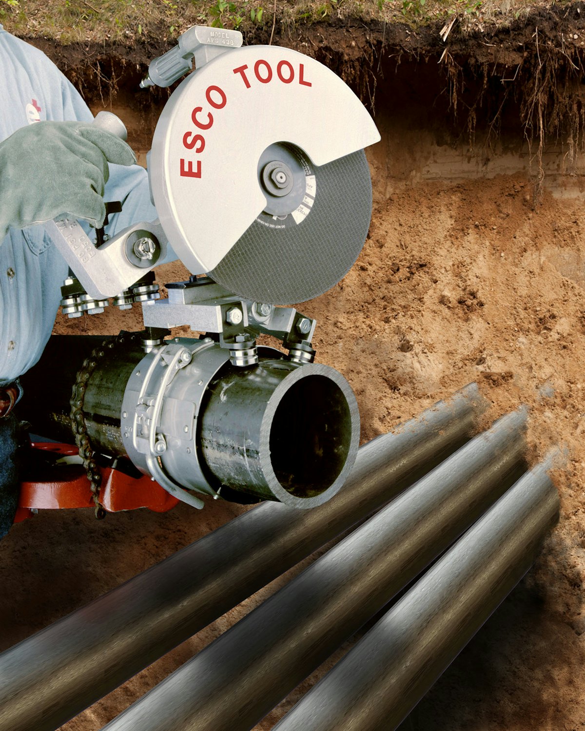 Esco Tool APS-438 Air Powered Saw and WrapTrack System From: ESCO Tool ...