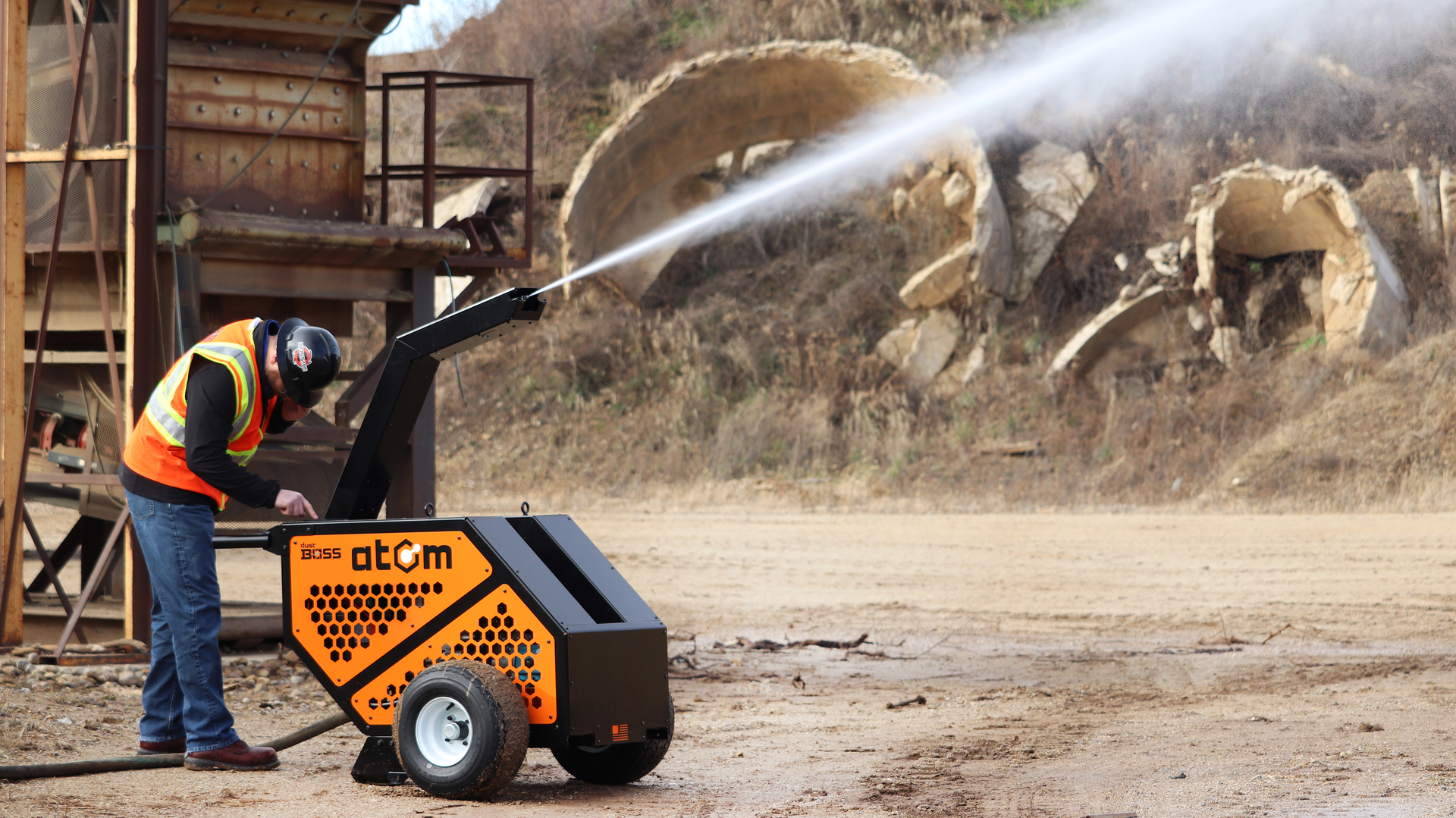 The DustBoss Atom Mobile Dust Suppression System - Compact and Fanless ...