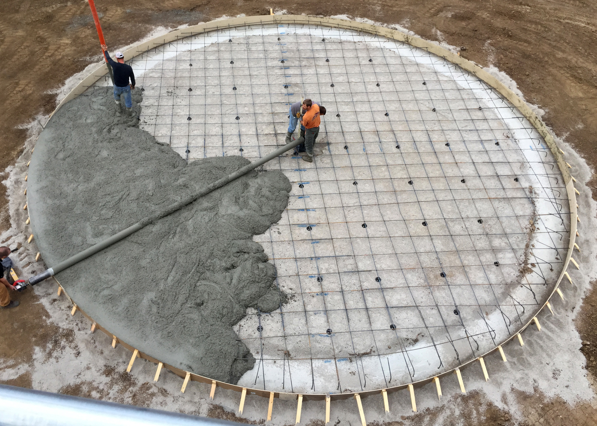 Circular Concrete Pours: Tips on Pouring a Circular Foundation for a ...