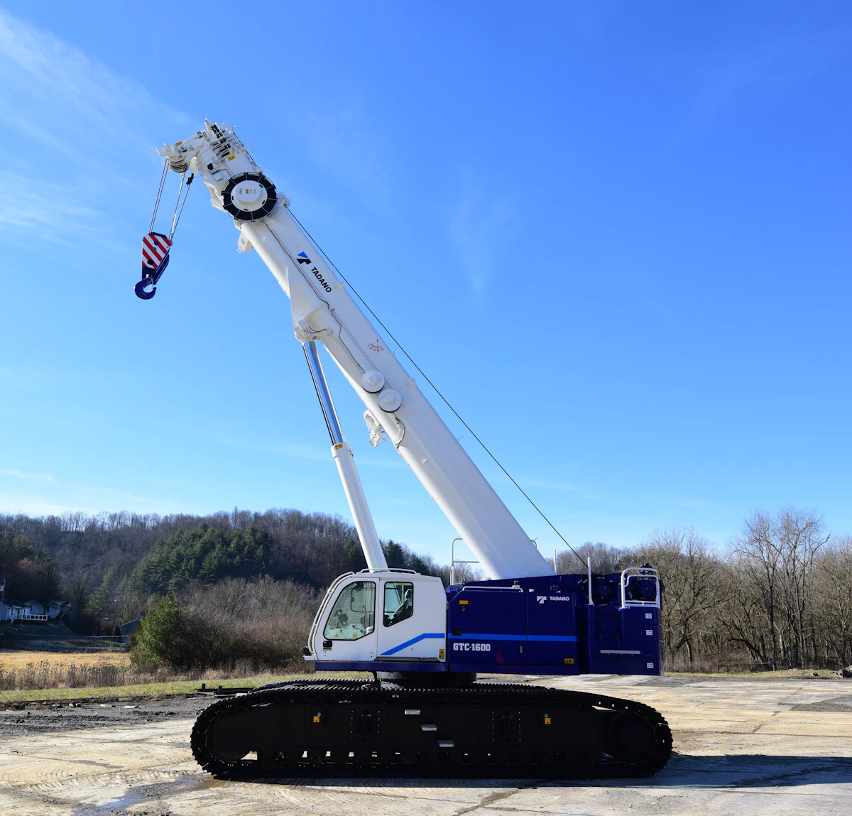 Tadano GTC-1600 Tele-Boom Crawler Crane From: Tadano America Corp ...