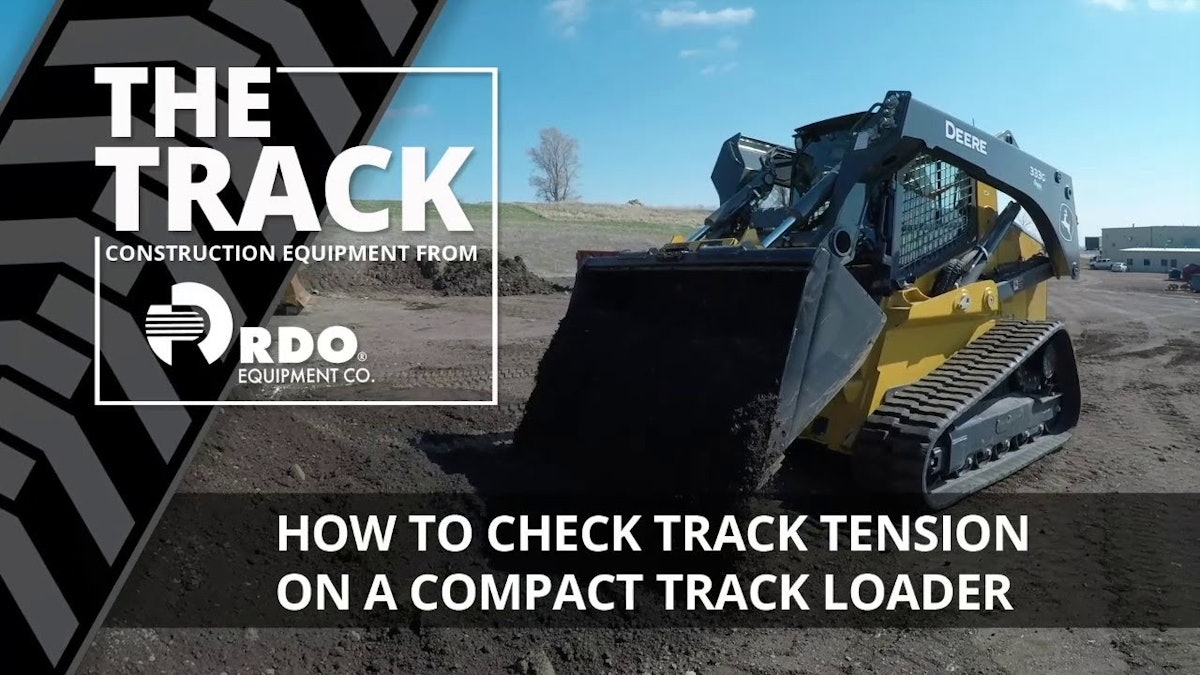 How to Check Track Tension on a Compact Track Loader | For Construction ...