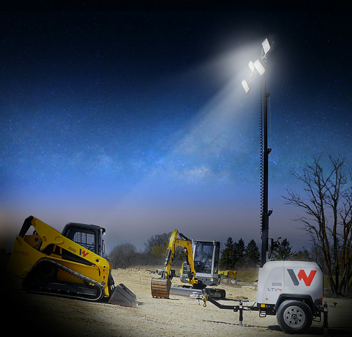 Wacker Neuson LTV4L Compact LED Light Tower Model From: Wacker Neuson ...