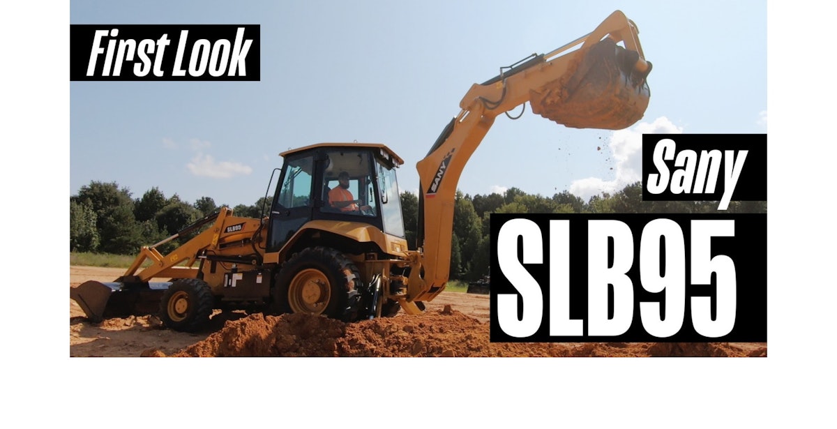 Sany America Unveils First Backhoe: SLB95 Maximizes Value | For ...
