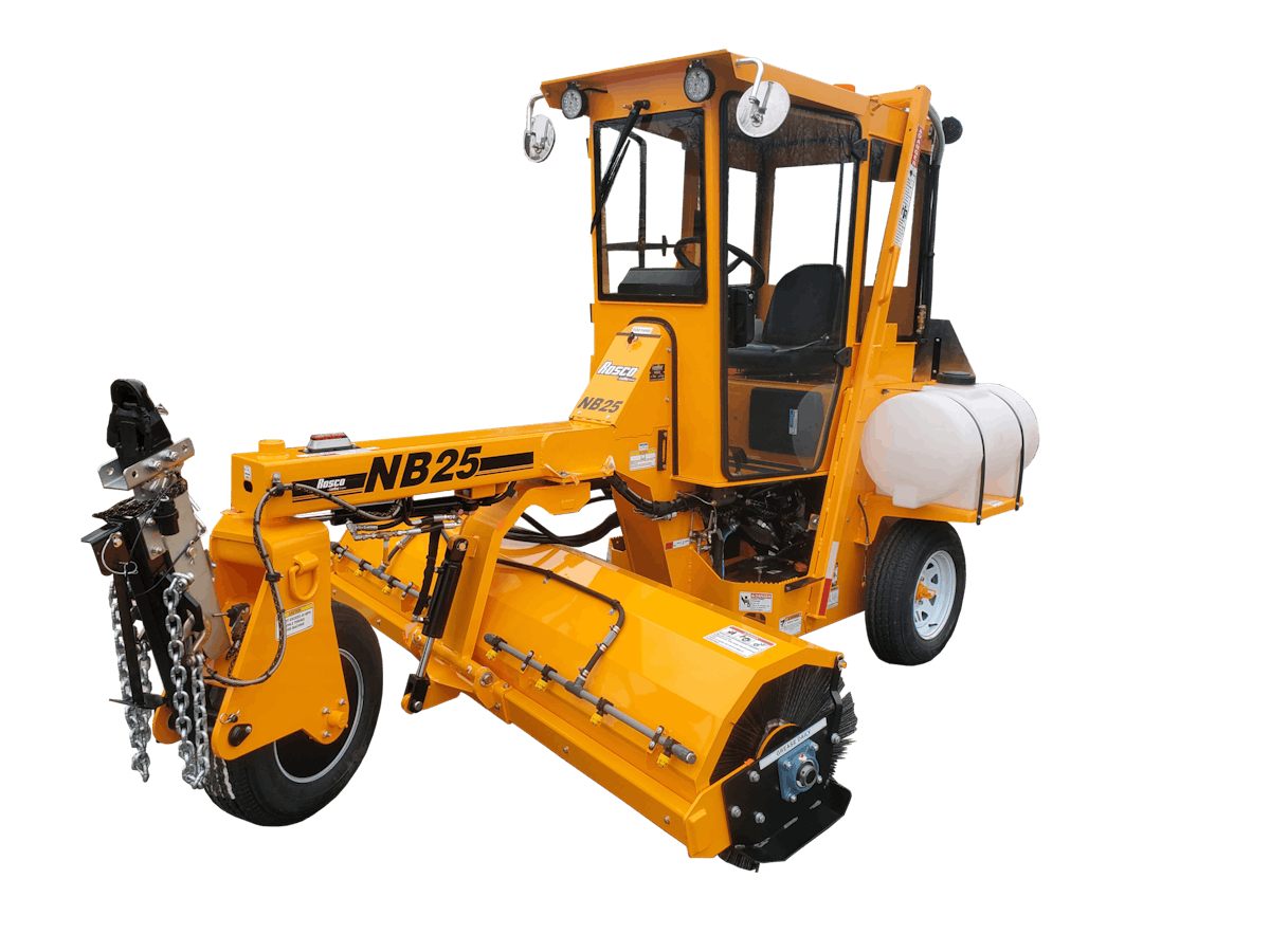 Rosco NB25 Three Wheel Broom From: LeeBoy | For Construction Pros