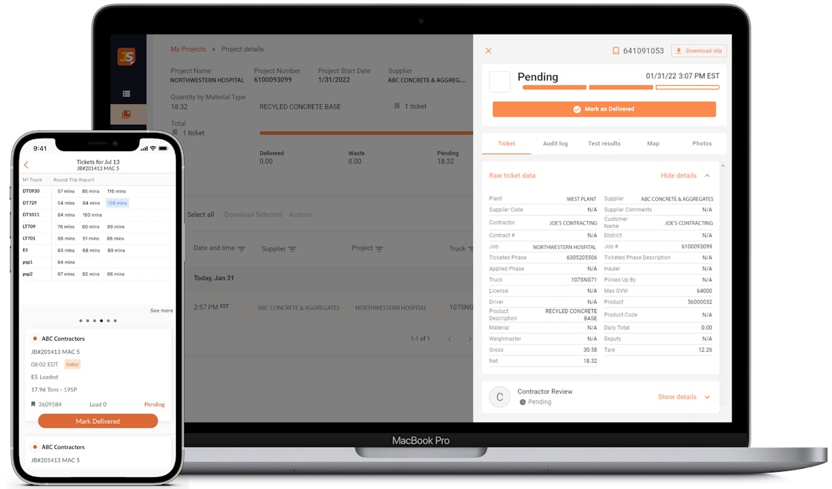 HaulHub JOBSlip e-Ticketing From: HaulHub | For Construction Pros