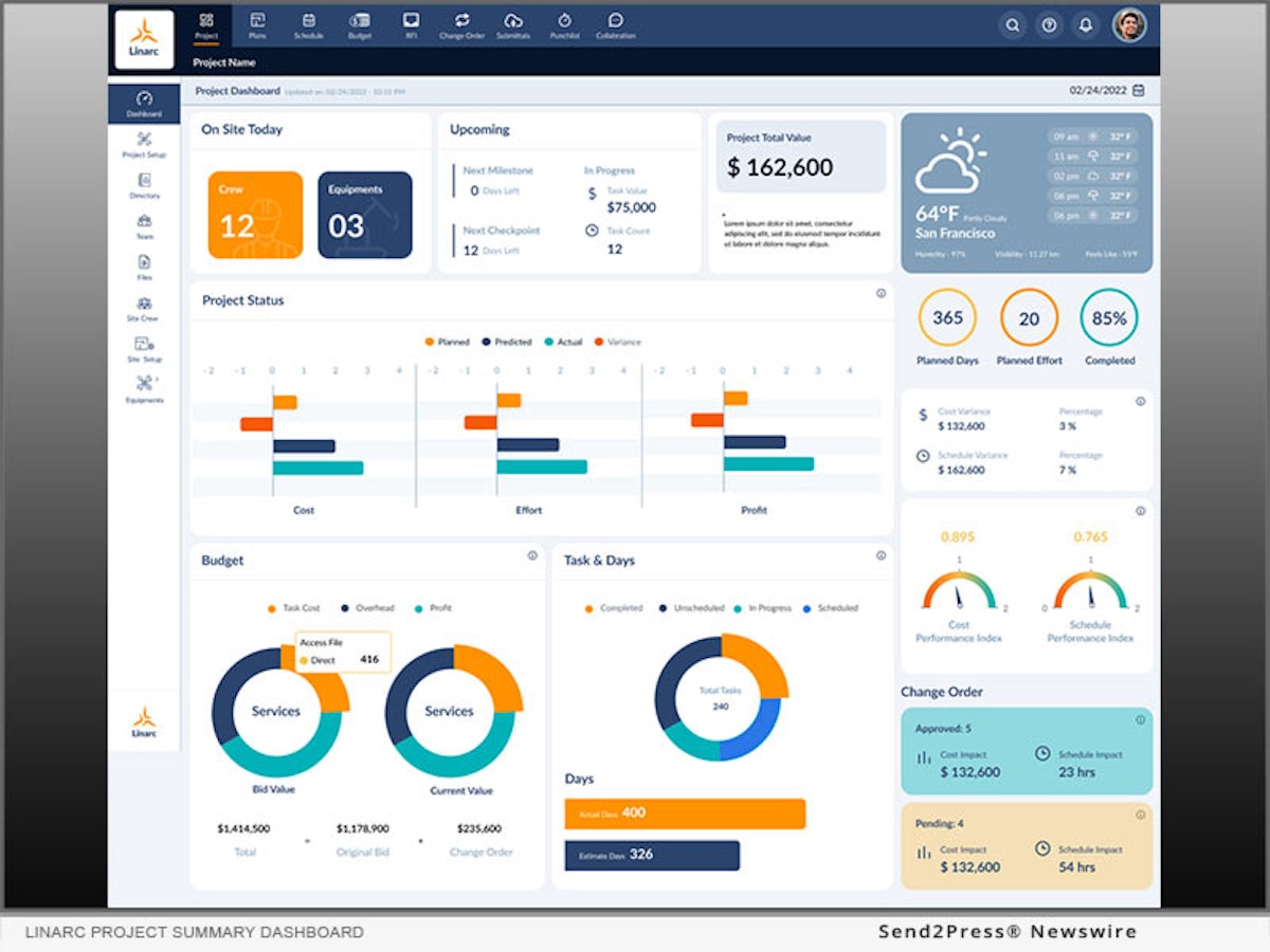 Linarc Unveils Cloud Construction Management Software From: Linarc ...