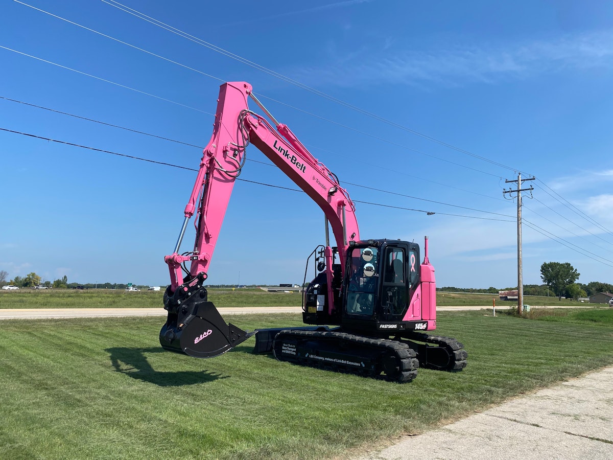 Construction Companies, Contractors Paint Equipment Pink to Raise ...