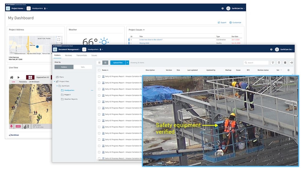 EarthCam Upgrades Autodesk Construction Cloud Integration From ...