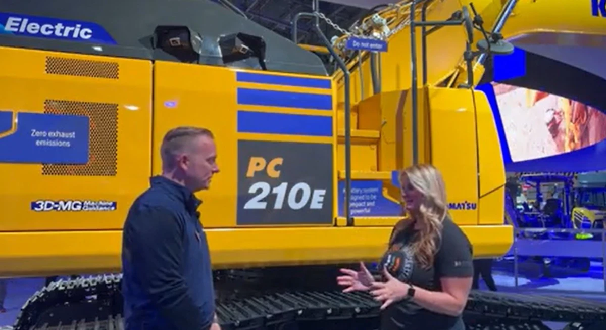 Komatsu Unveils PC210E All Electric Excavator | For Construction Pros