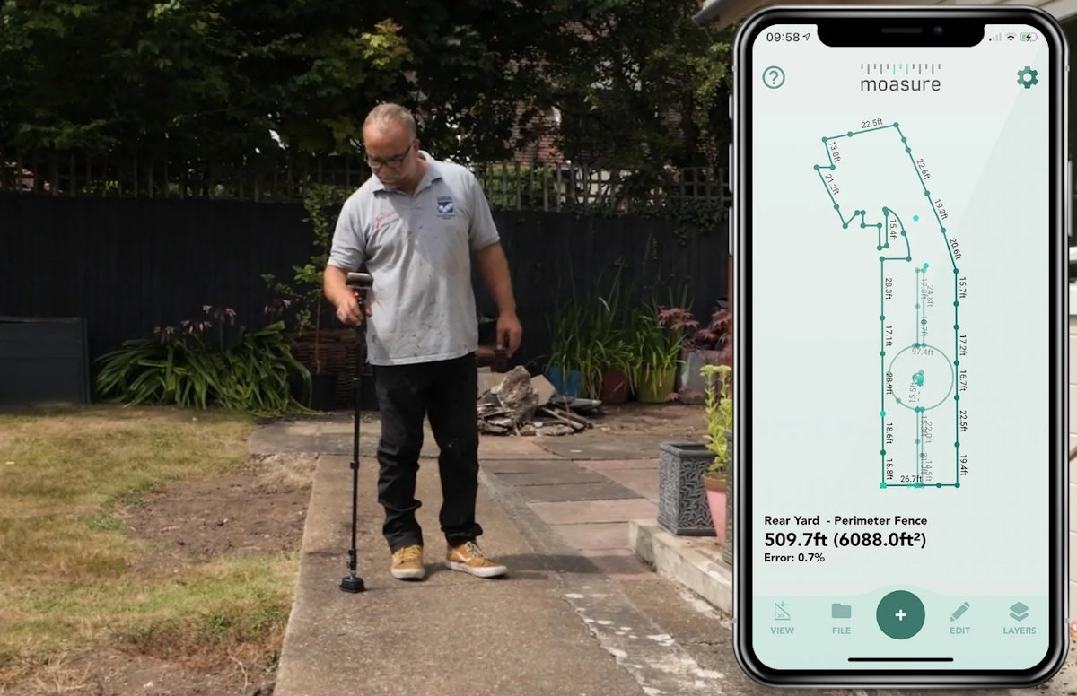Moasure ONE Motion-based Measuring and Drawing Tool From: Moasure | For Construction Pros