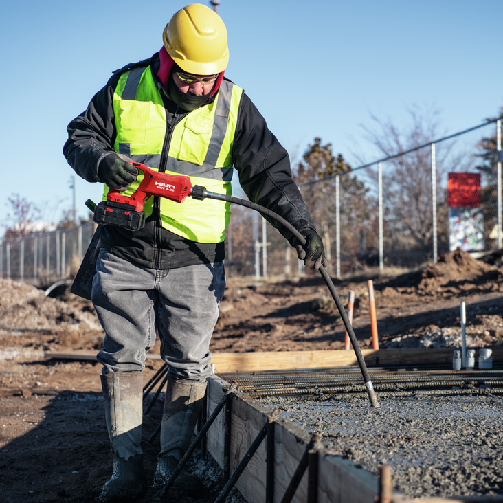 Hilti to Offer Battery-powered Portable Pencil Concrete Vibrator From ...