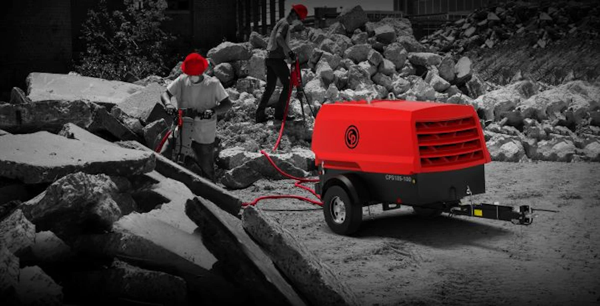 Chicago Pneumatic CPS 185-100 Portable Air Compressor From: Chicago ...