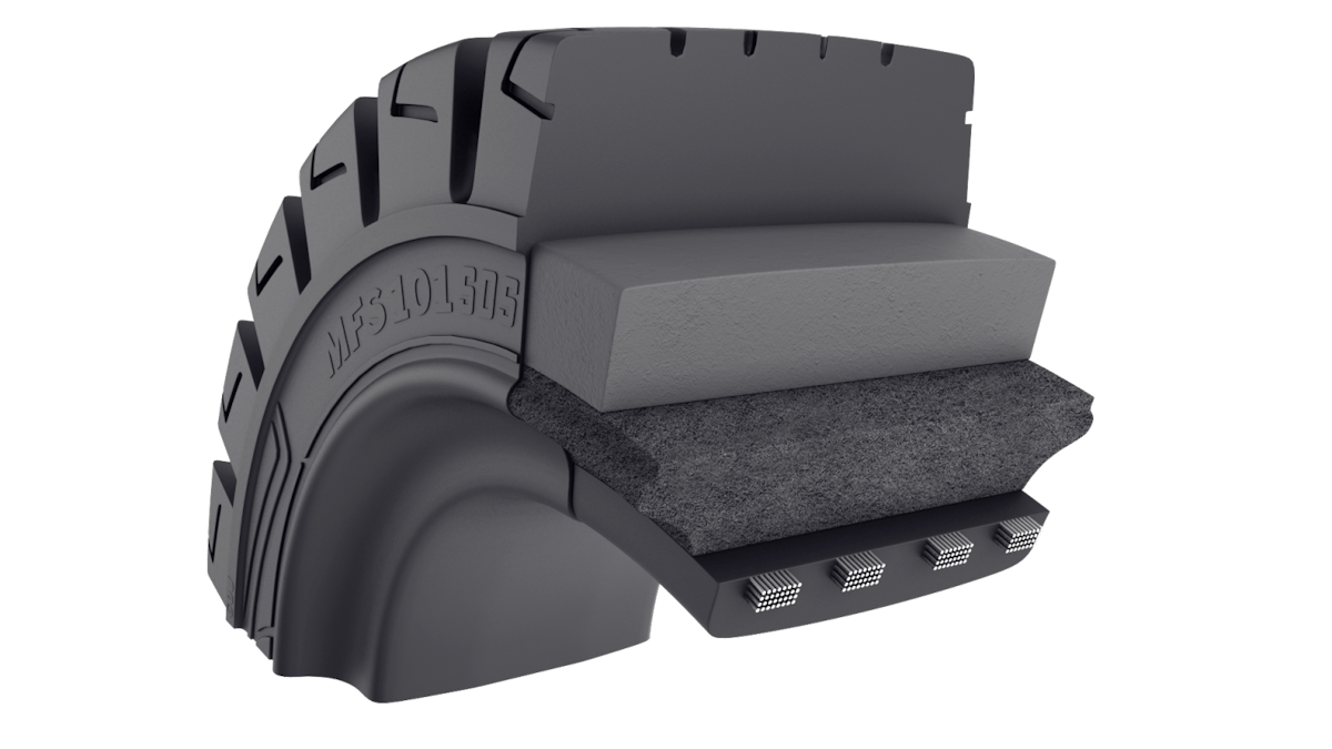 Yokohama Unveils Galaxy MFS 101 SDS Forklift Tire From: Yokohama Off ...