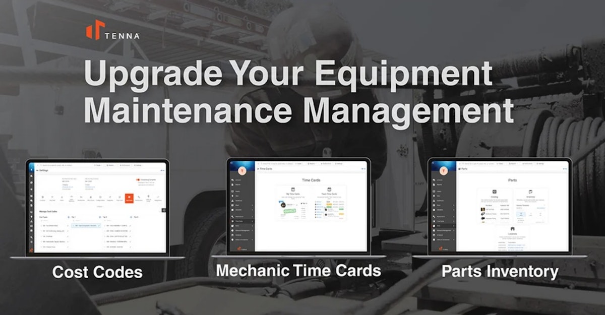 Tenna Releases Cost Codes, Mechanic Time Cards and Parts Inventory ...