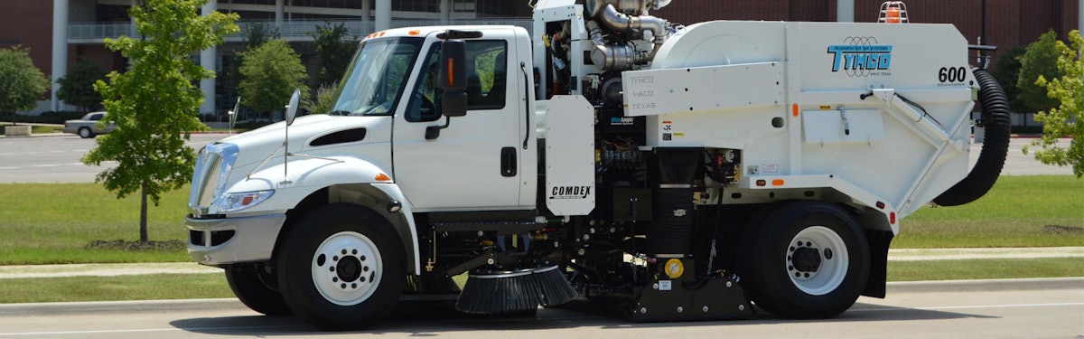 Model 600 Street Sweeper From: TYMCO Inc. | For Construction Pros