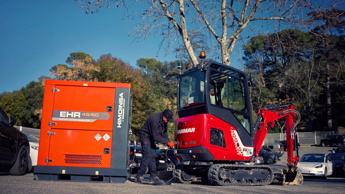 Yanmar SV17e Electric Mini Excavator From: Yanmar CE | For Construction ...