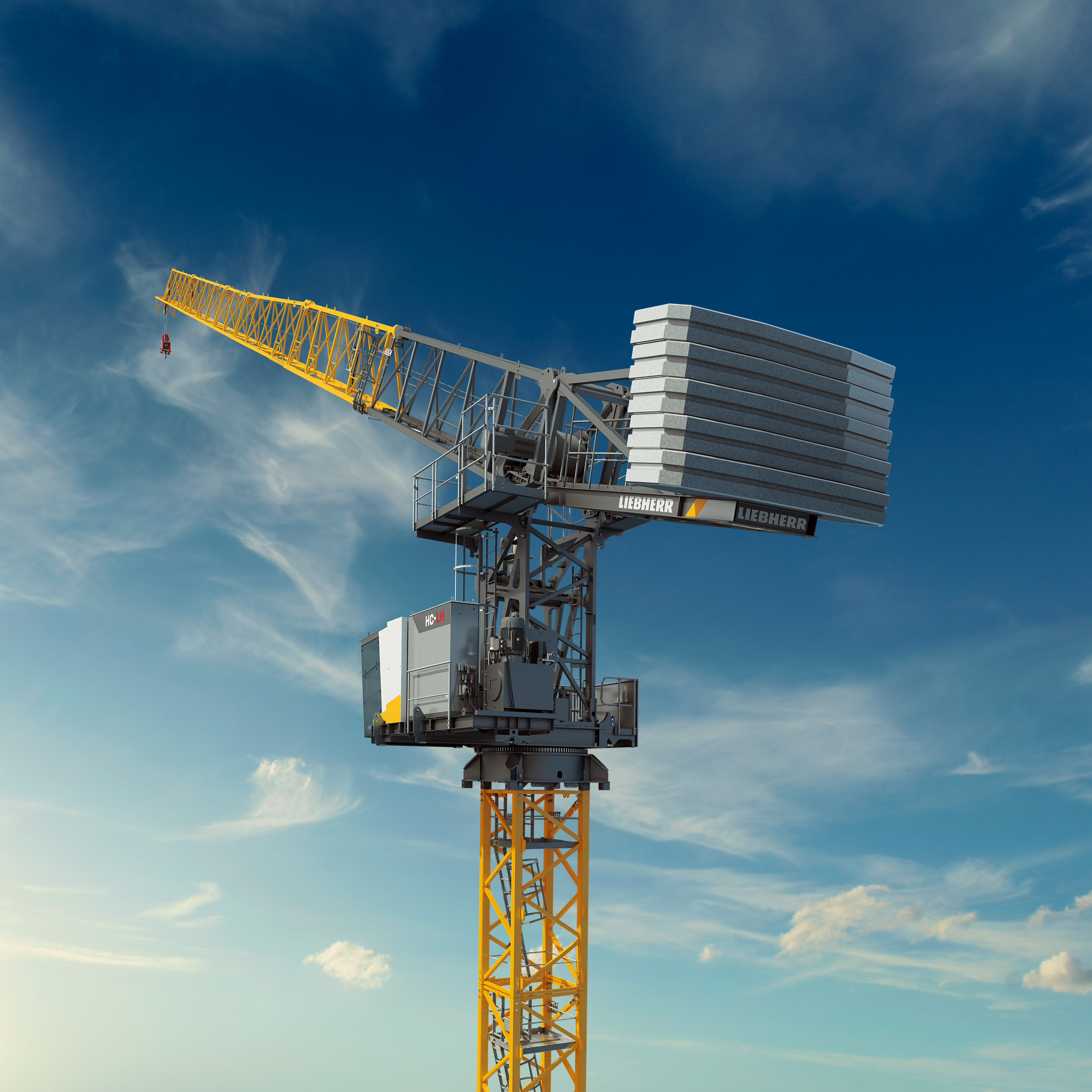 Liebherr Showcases 195 HC-LH 6/12 Hydraulic Luffing Jib Crane From ...