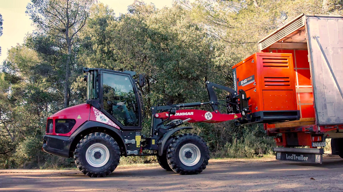 Yanmar V8e Electric Wheel Loader From: Yanmar CE | For Construction Pros