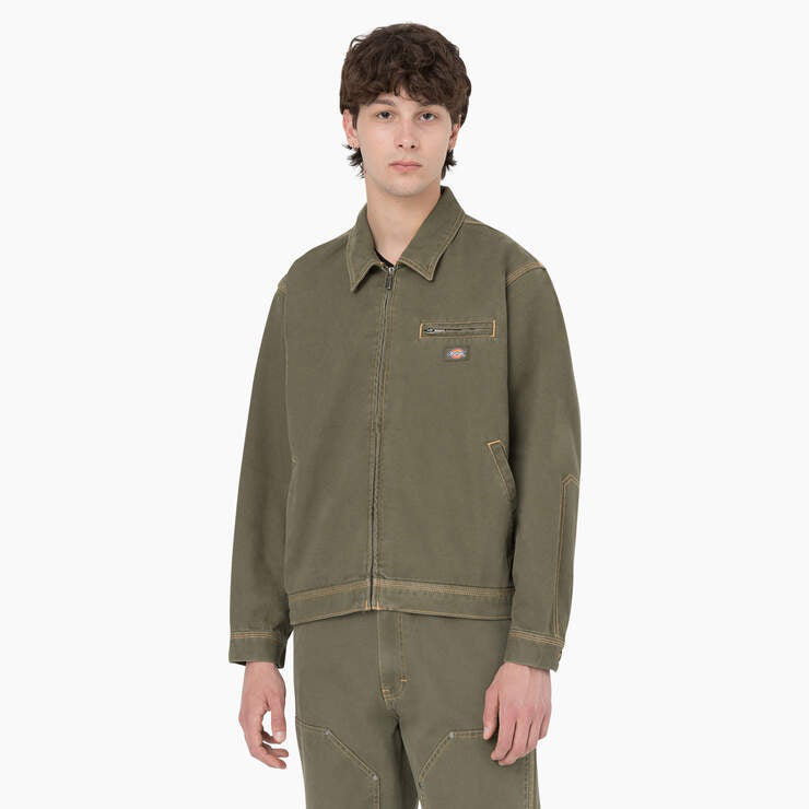 Duck Contrast Stitch Jacket From: Dickies | For Construction Pros