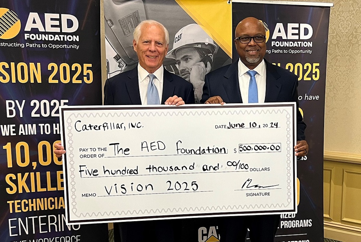 Caterpillar Donates to AED Foundation's Student Program to Create 10K ...
