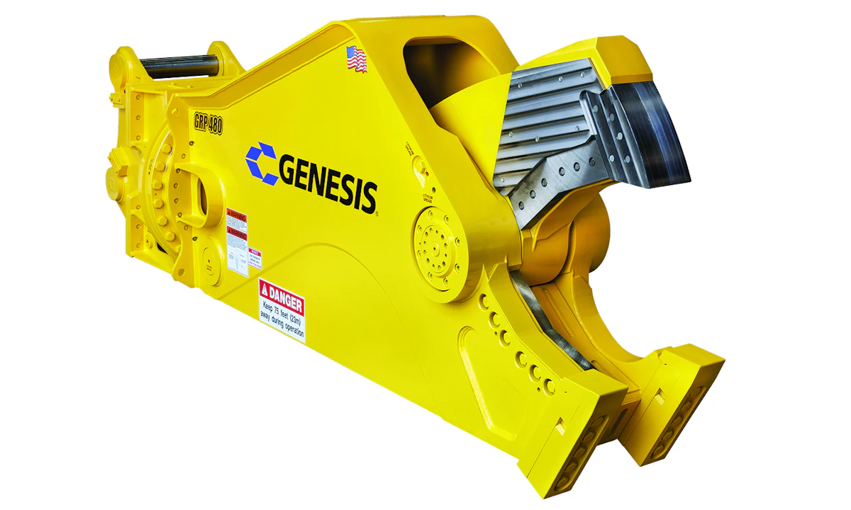 Genesis Showcases GRP 480 Hydraulic Mobile Shear for Processing Rebar ...