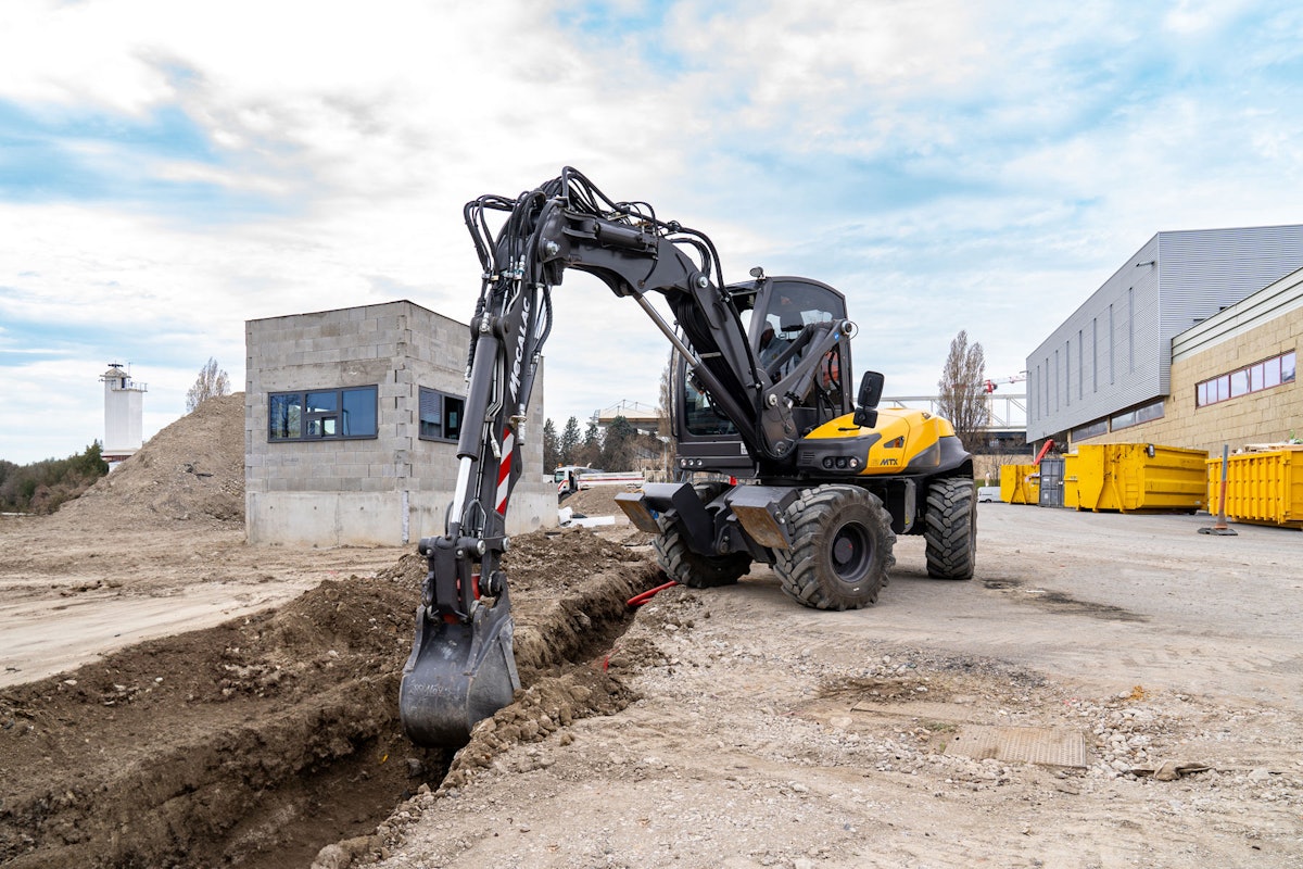 Mecalac Introduces 12MTX Wheeled Excavator Loader From: Mecalac North ...