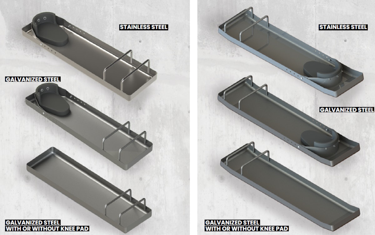 P2K Kneeboard Sliders for Concrete Professionals From: Plate 2000 (PK2 ...