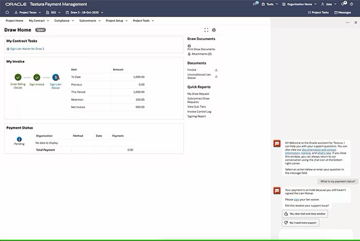 Oracle Introduces New AI Capabilities to Textura From: Oracle | For ...