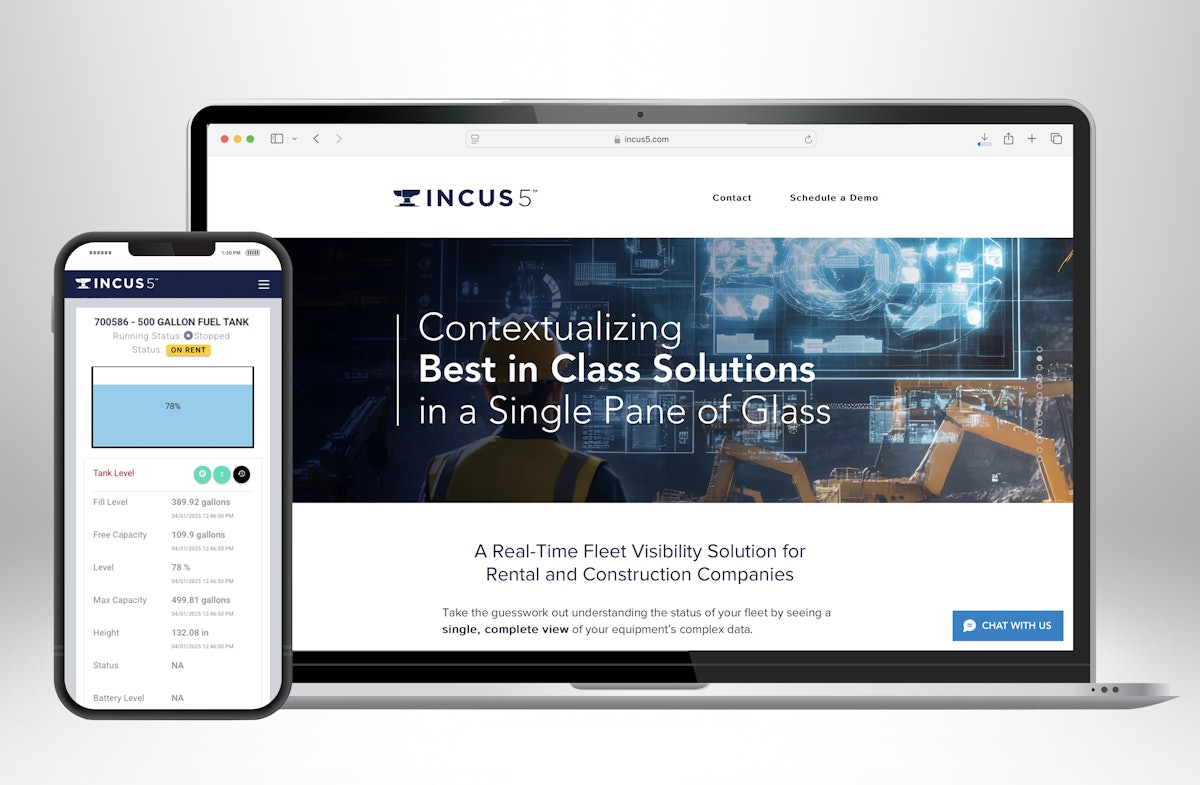 Incus5 Platform Gives Contractors and Rental Companies a Clear View of ...